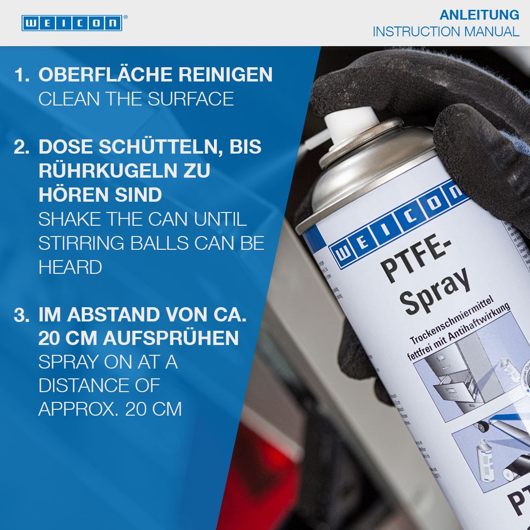 PTFE-Spray | grease-free dry lubricant | 10000151