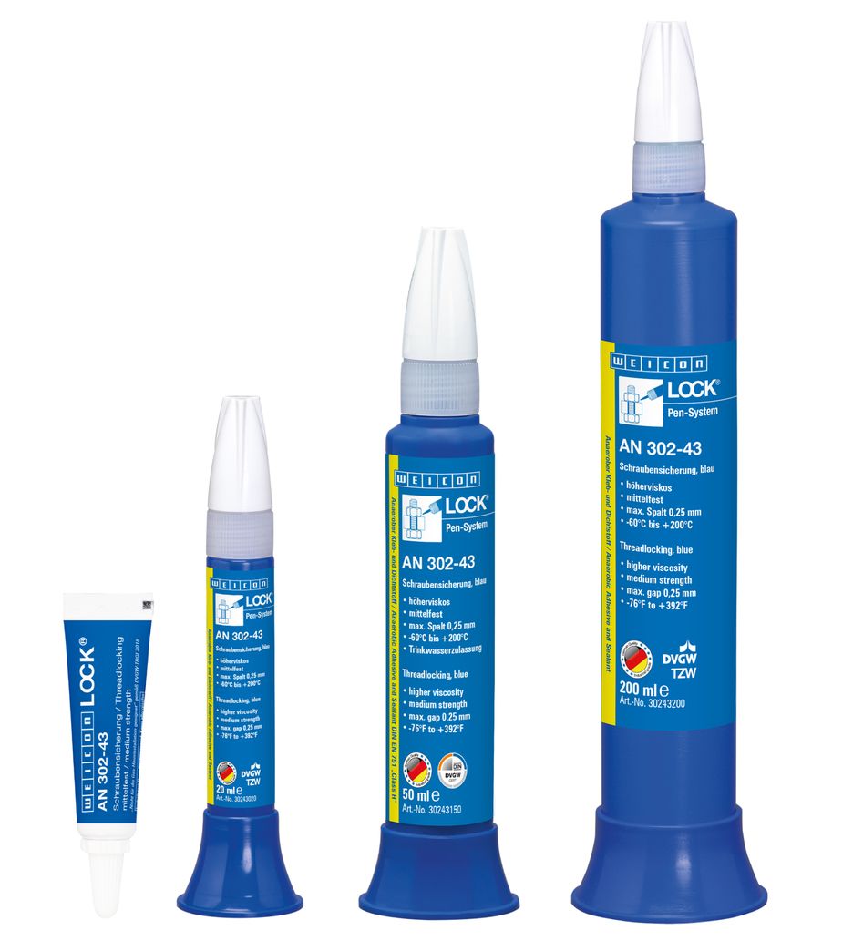 WEICONLOCK® AN 302-43 Threadlocking | medium strength, higher viscosity, with drinking water ...